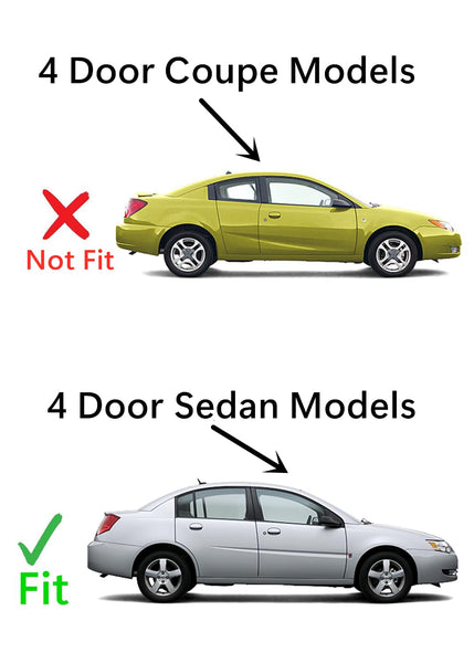 Passenger Right Side Rear Door Window Door Glass Compatible with Satur ...