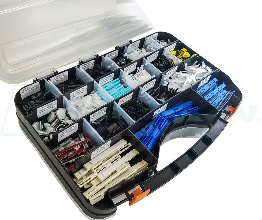 Precision 925 Pieces Fastener starter clips kit Box - Individual label ...