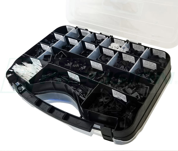 Precision 925 Pieces Fastener starter clips kit Box - Individual label ...